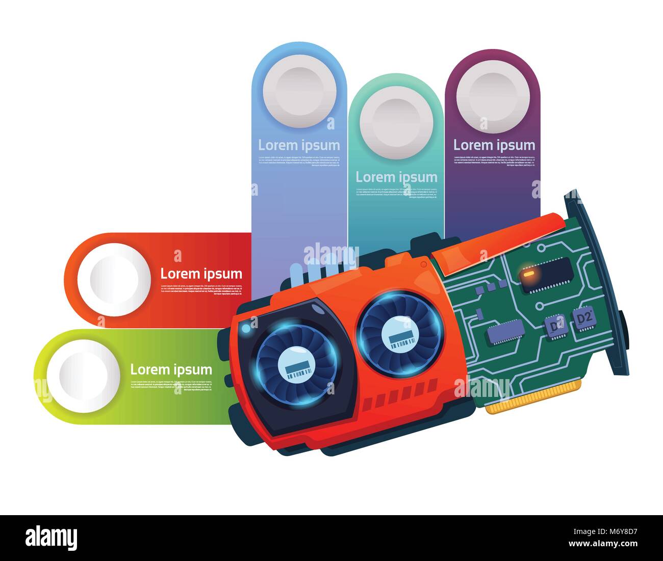 Digital virtual infographic template Stock Vector Images - Alamy