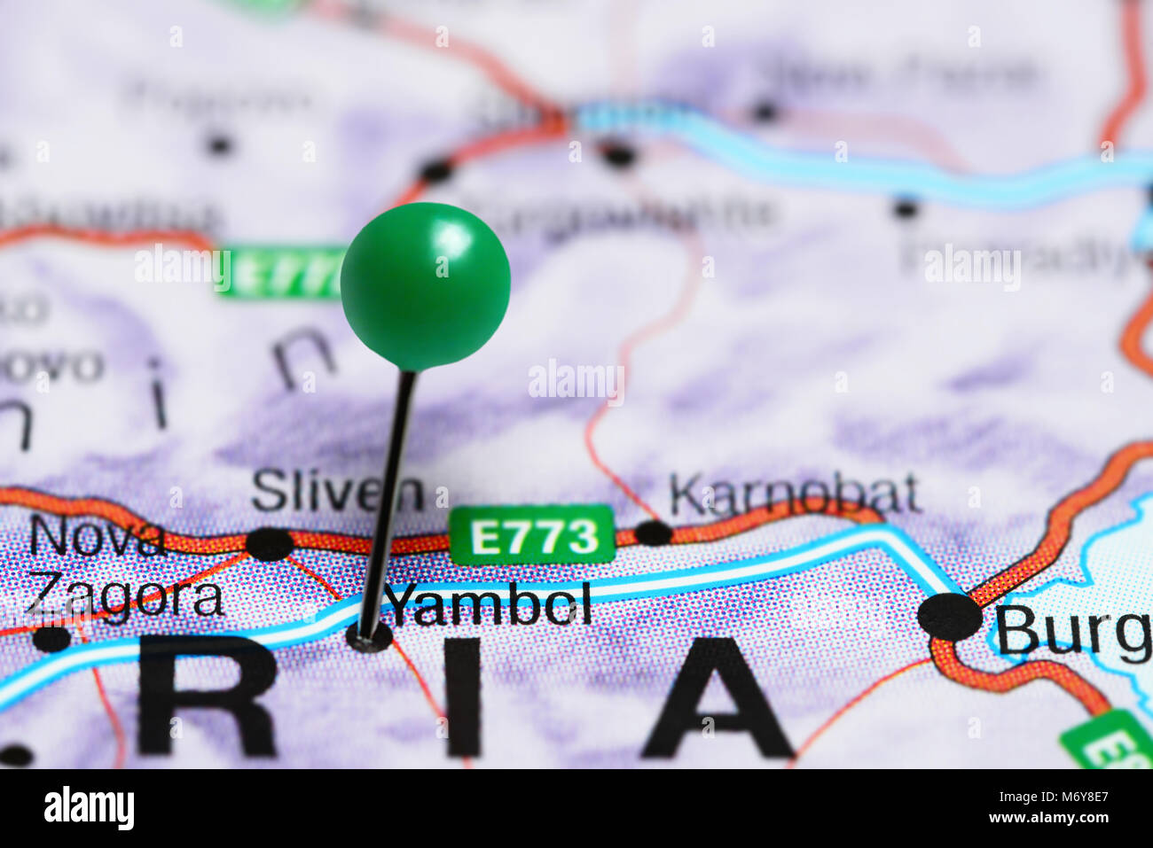 Map of yambol hi-res stock photography and images - Alamy