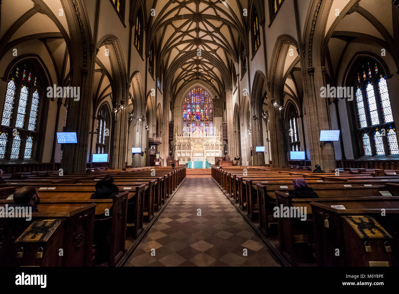New York City, interiors of Trinity Church Stock Photo - Alamy