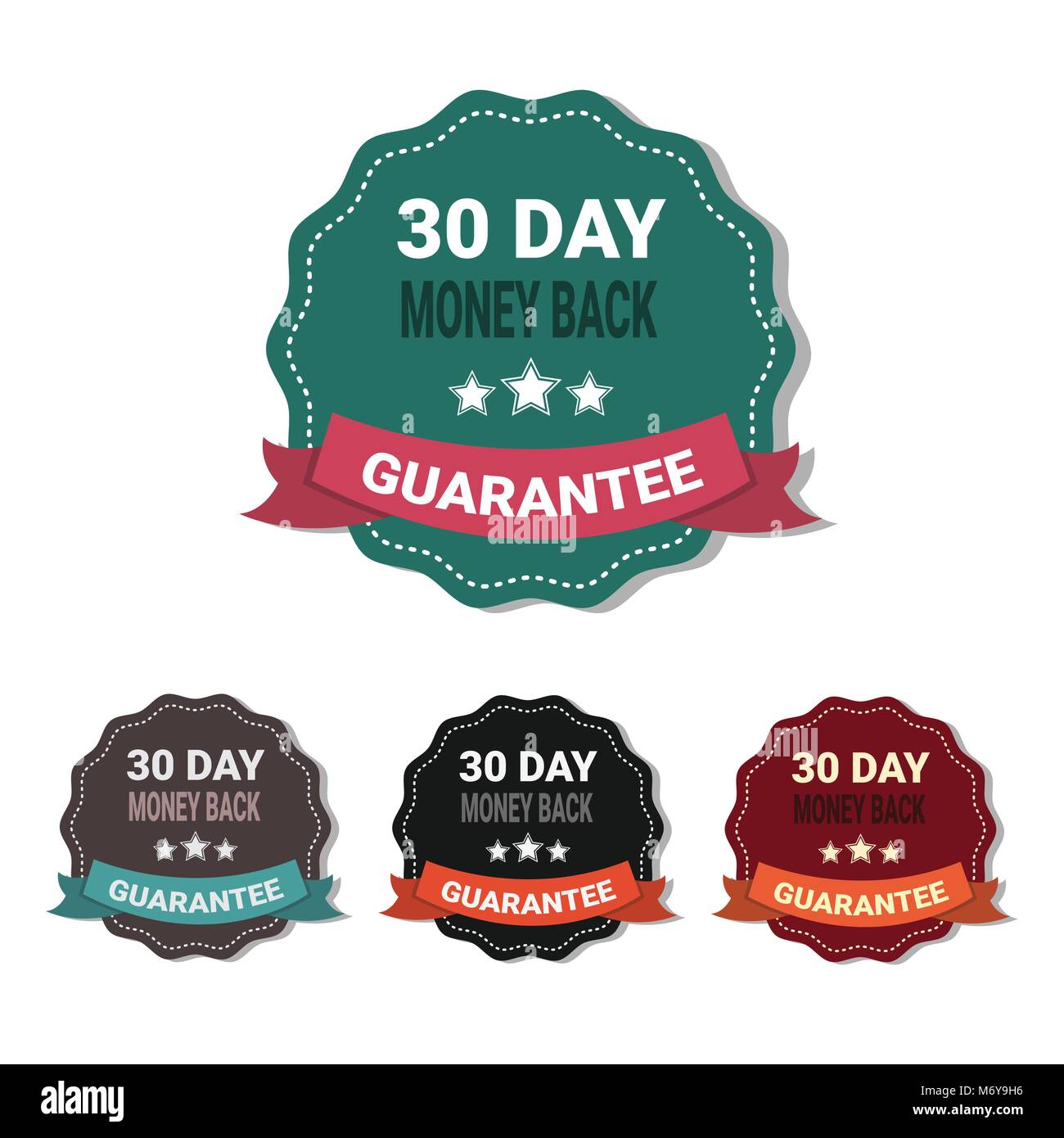 Set Of Medals Money Back In 30 Days Guarantee Stickers Collection ...