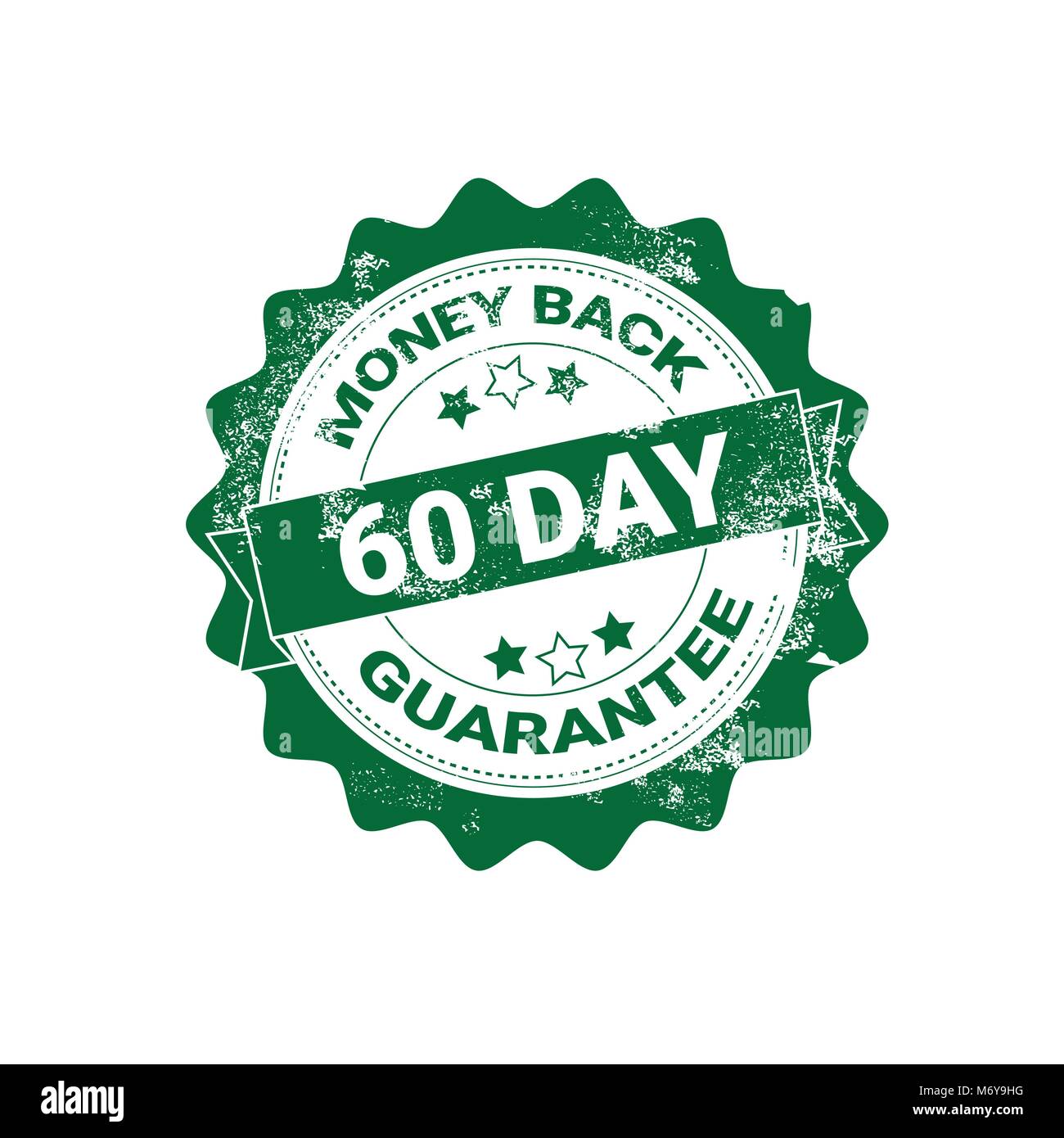 Money Back Guarantee Badge Green Grunge Sticker Or Stamp Template ...