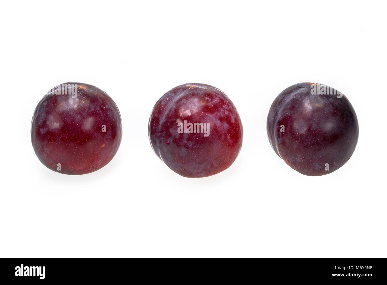Plum delicious fruit on white background Stock Photo - Alamy