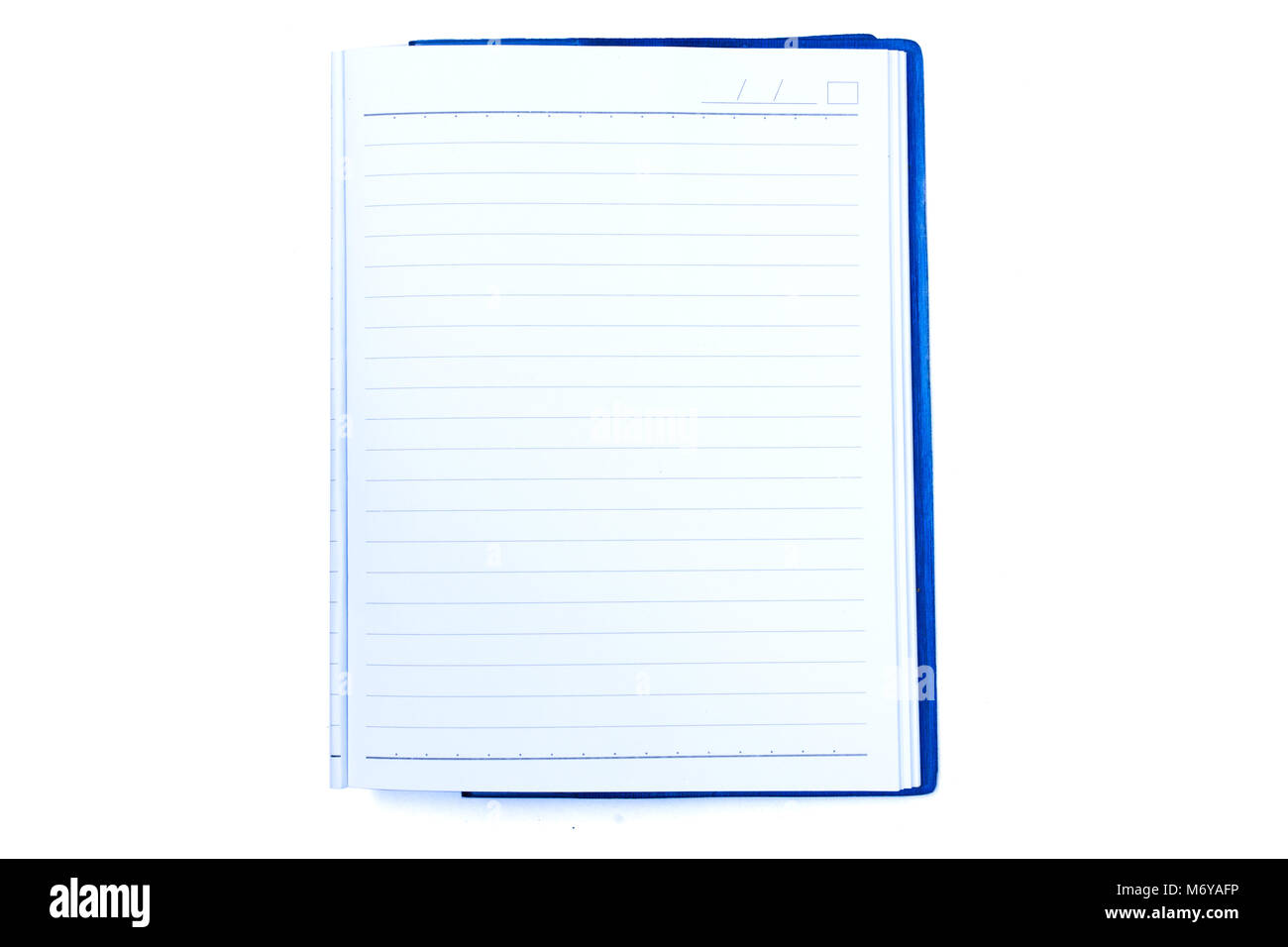 Blank open Notepad isolated Stock Photo - Alamy