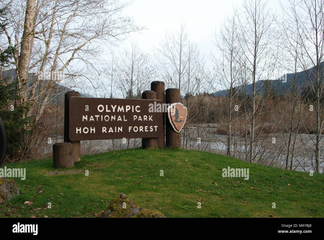 sign rainforest entrance Stock Photo - Alamy