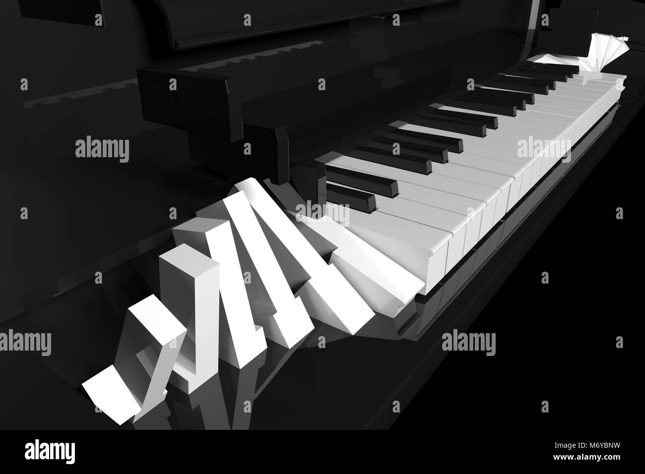 Flying piano hi-res stock photography and images - Alamy