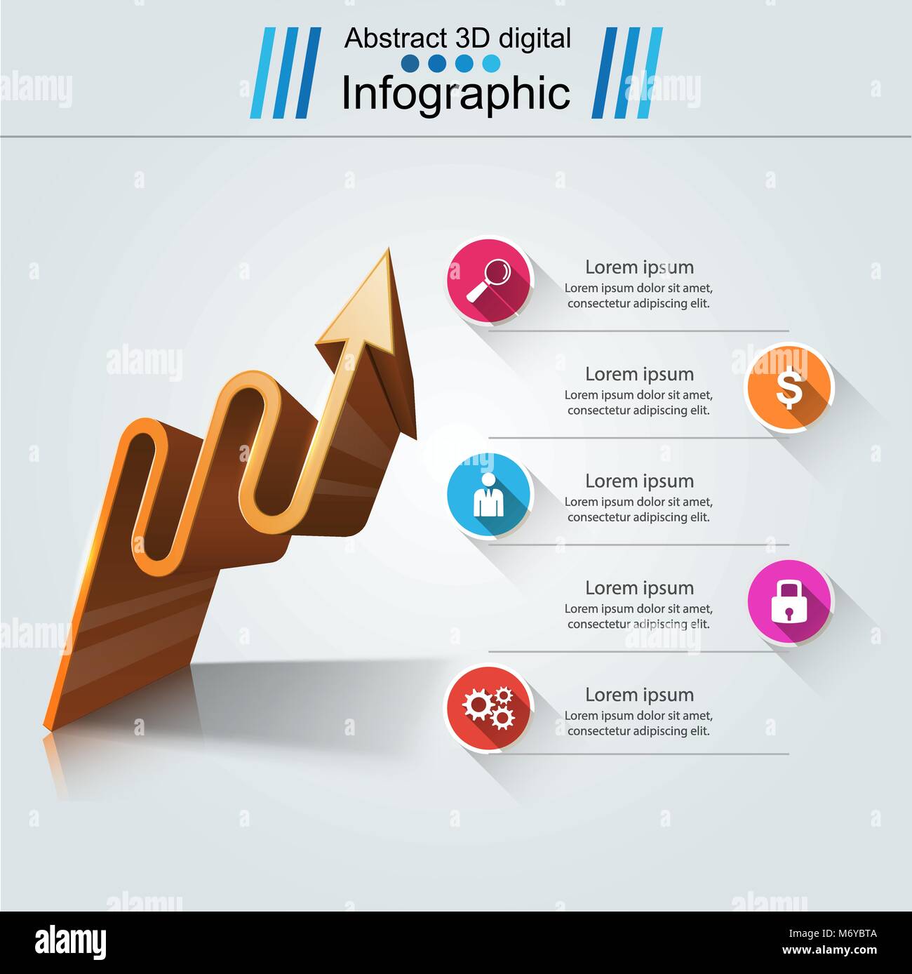 Infographic icons. Arrows icon Stock Vector Image & Art - Alamy
