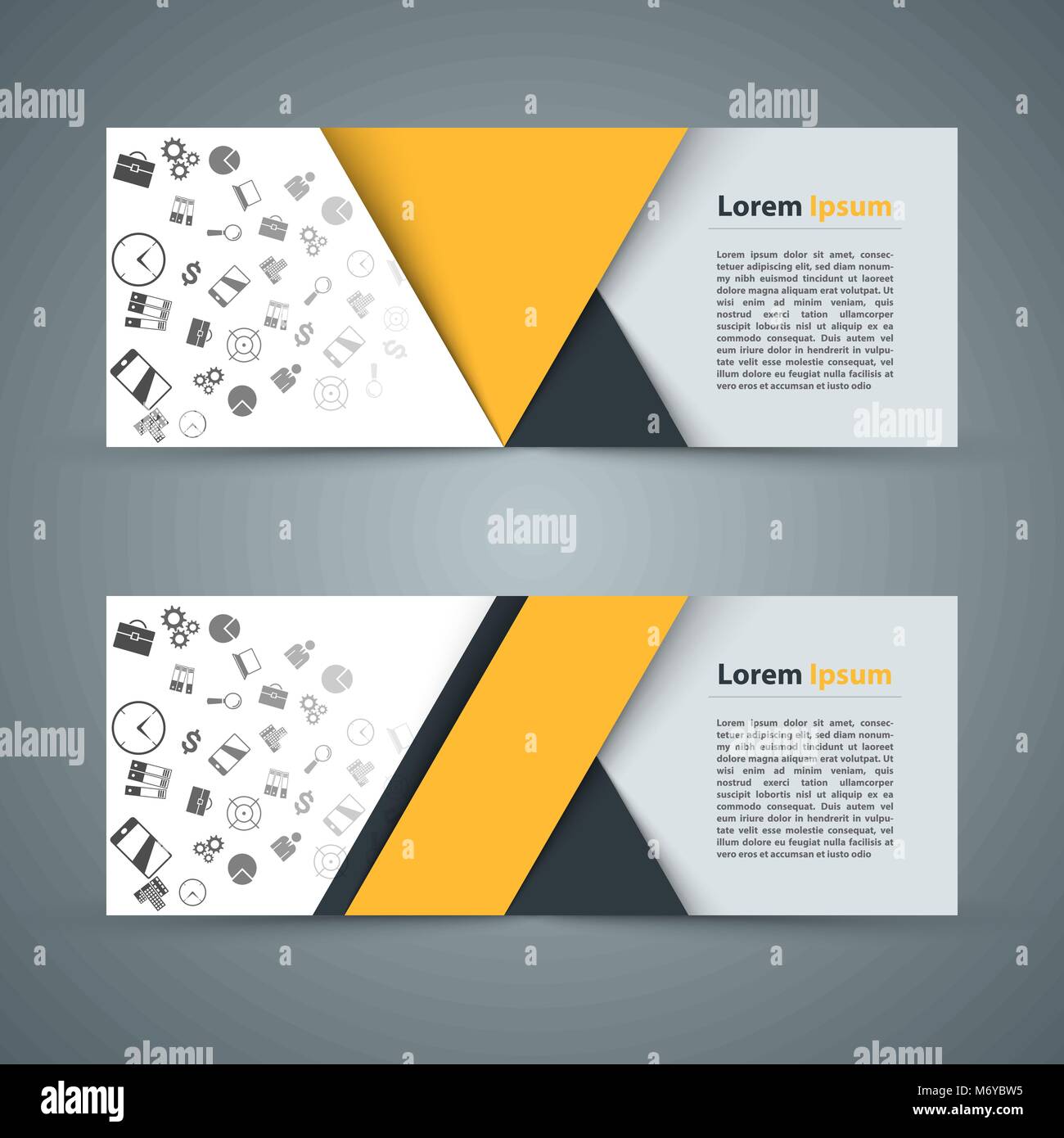 Paper banner - business infographic Stock Vector Image & Art - Alamy