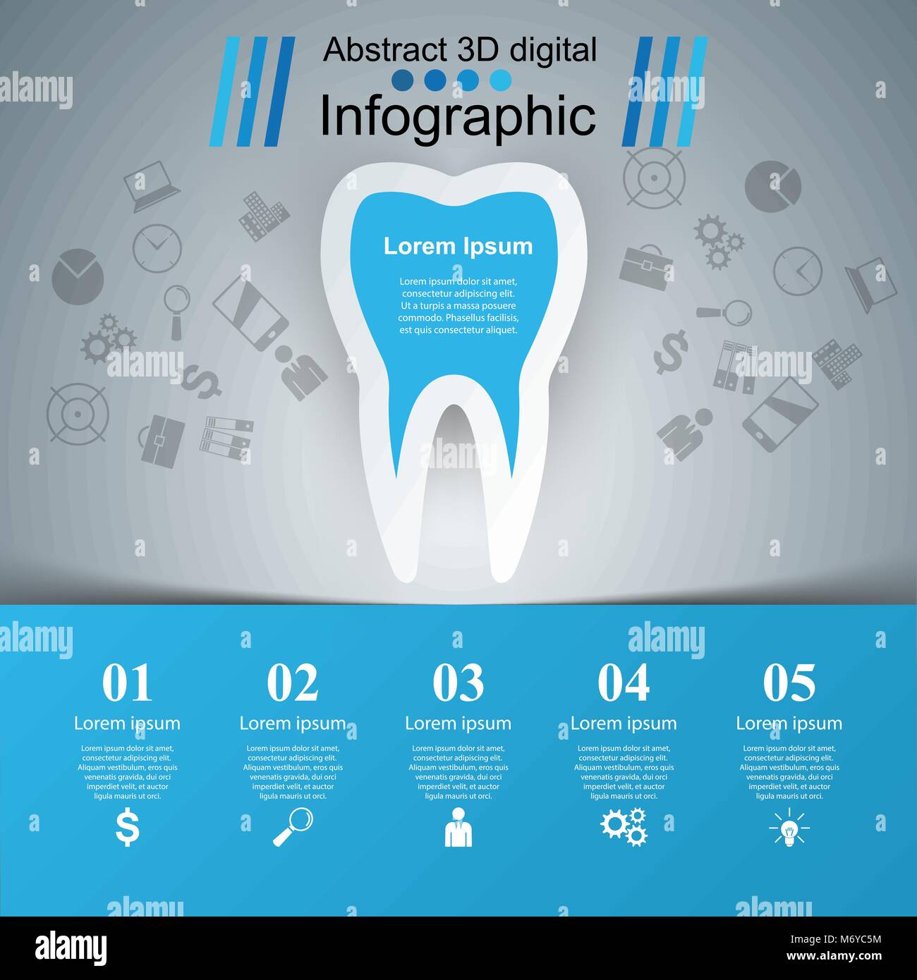 Business Infographics. Tooth icon Stock Vector Image & Art - Alamy
