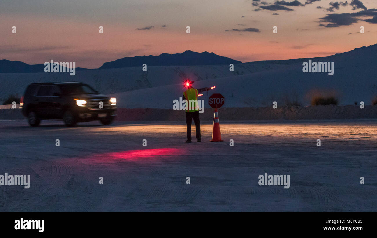 This Way Please Stock Photo - Alamy