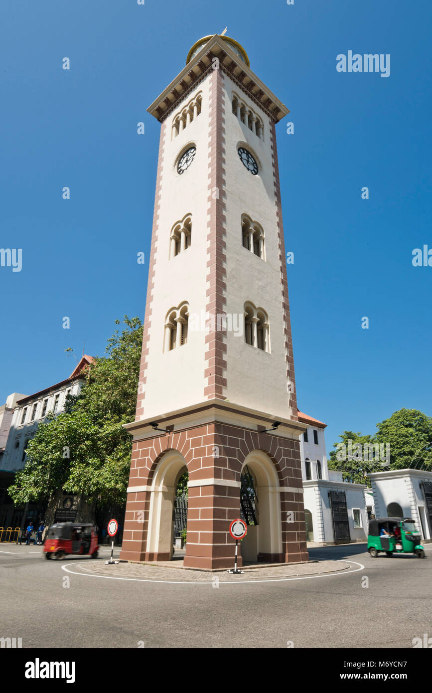 Vertical view of the Old Colombo Lighthouse, now used as a roundabout ...