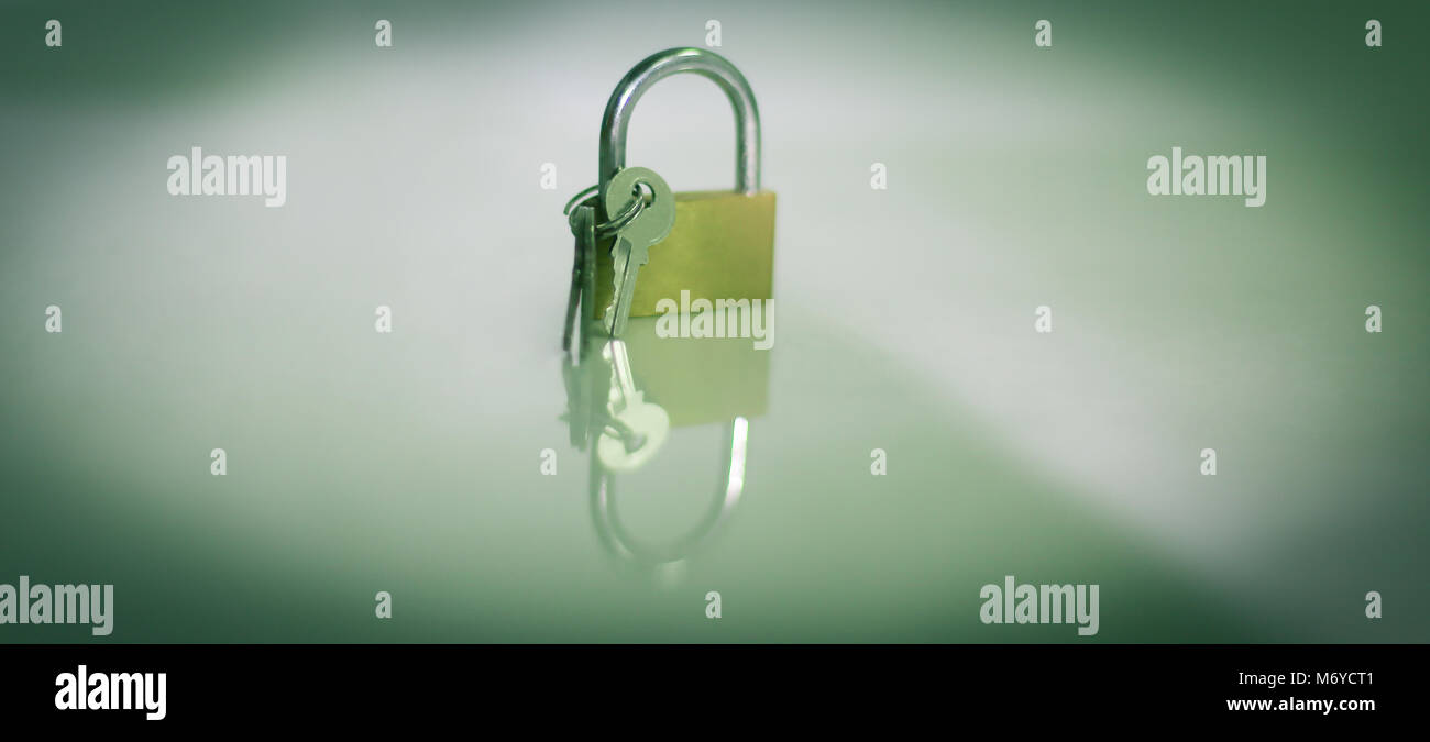 lock and key.isolated on a dark background.photo with copy space Stock ...