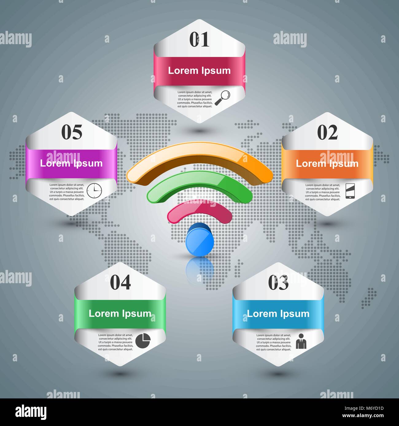 Business infographics. Wi-fi icon Stock Vector Image & Art - Alamy
