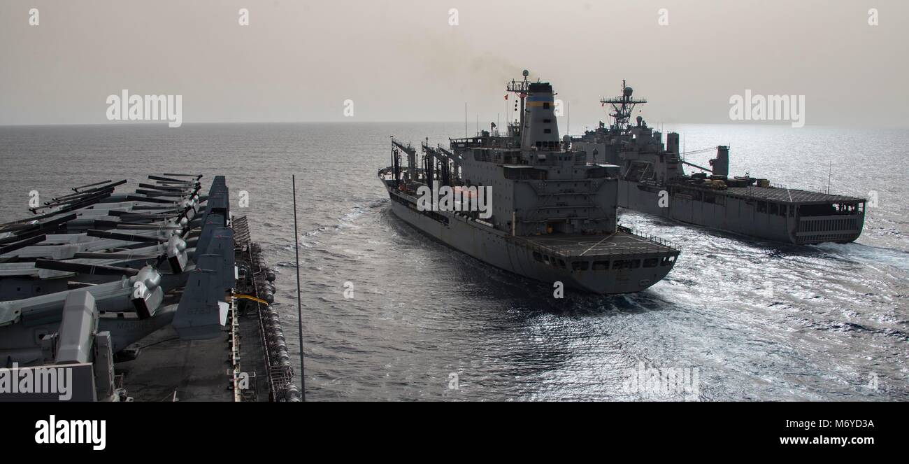 180303-N-JS726-0040 MEDITERRANEAN SEA (March 3, 2018) The Wasp-class ...