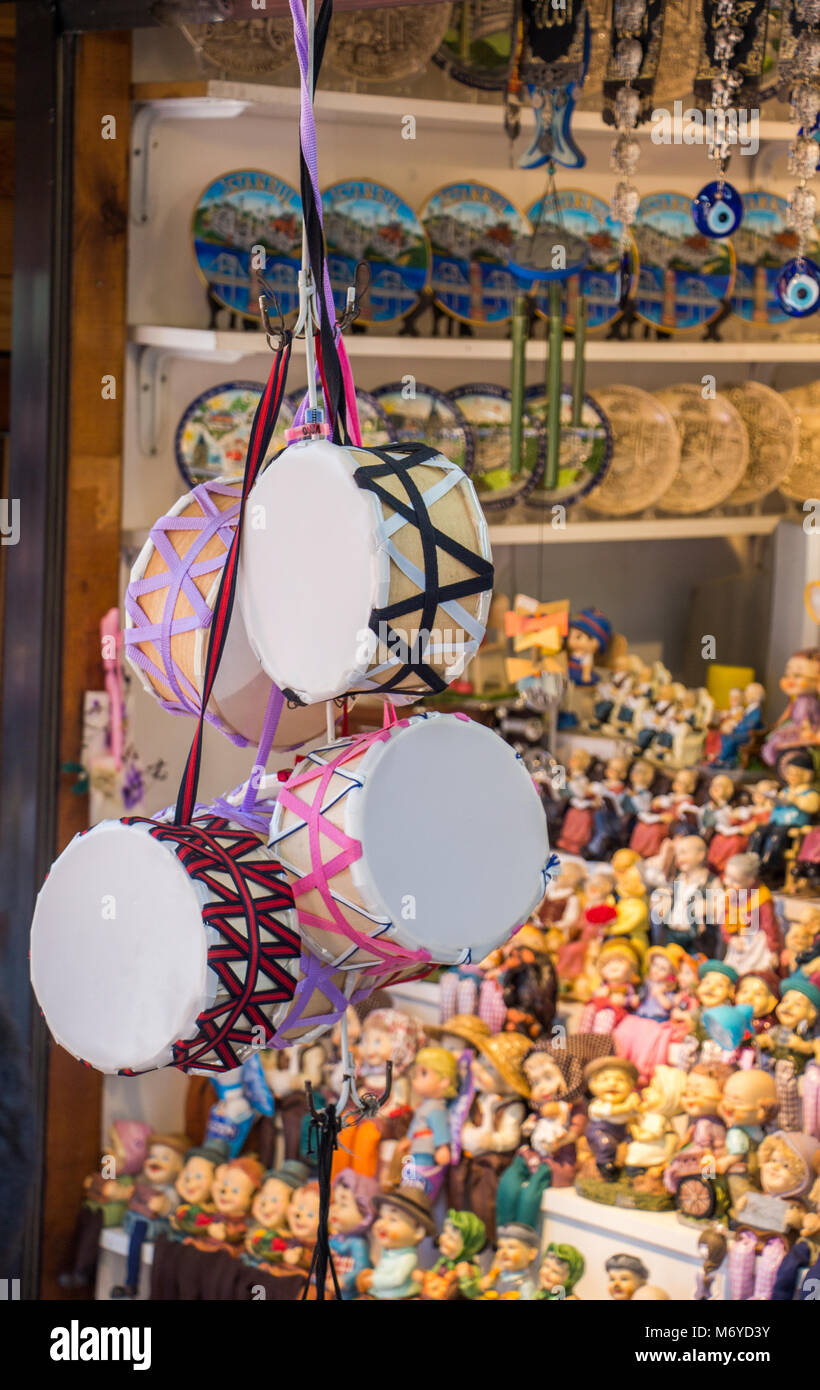 Traditional drums as an musical instrument in a market Stock Photo - Alamy