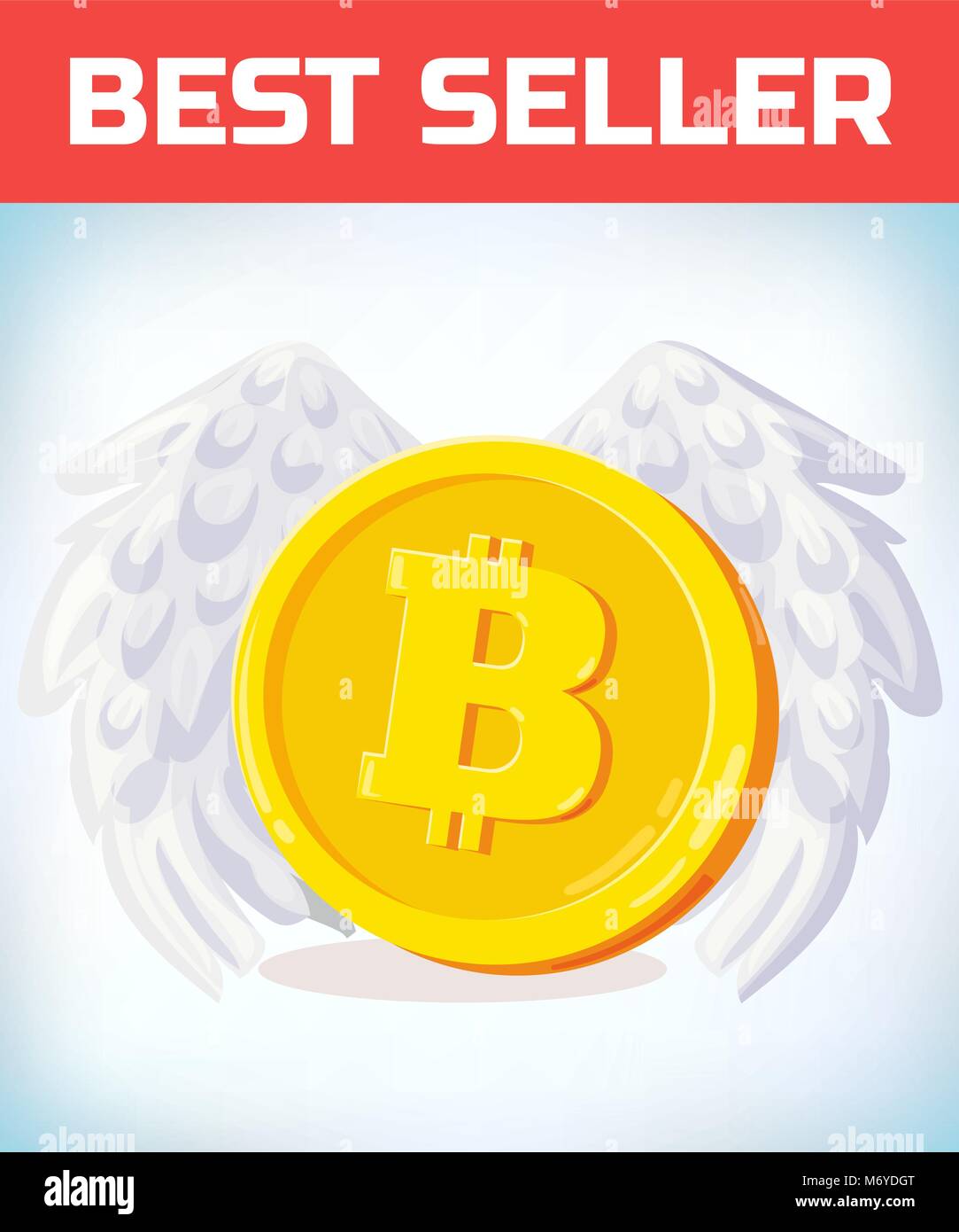 Bitcoin with angel wings. Bitcoin. Digital currency. Crypto currency ...