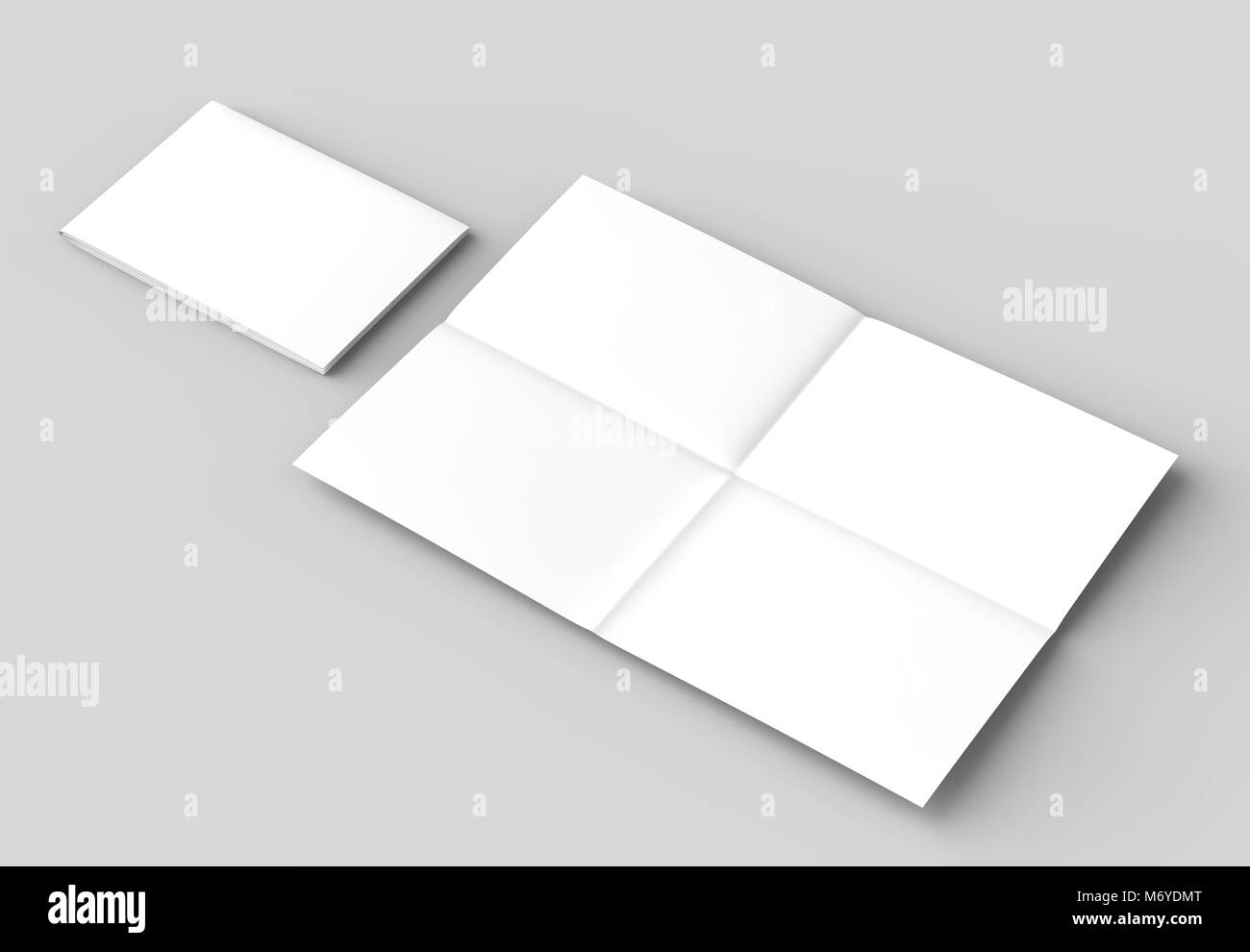 8 page leaflet - French fold right angle horizontal - landscape ...