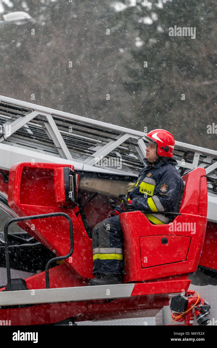 Polish firefighter hi-res stock photography and images - Alamy