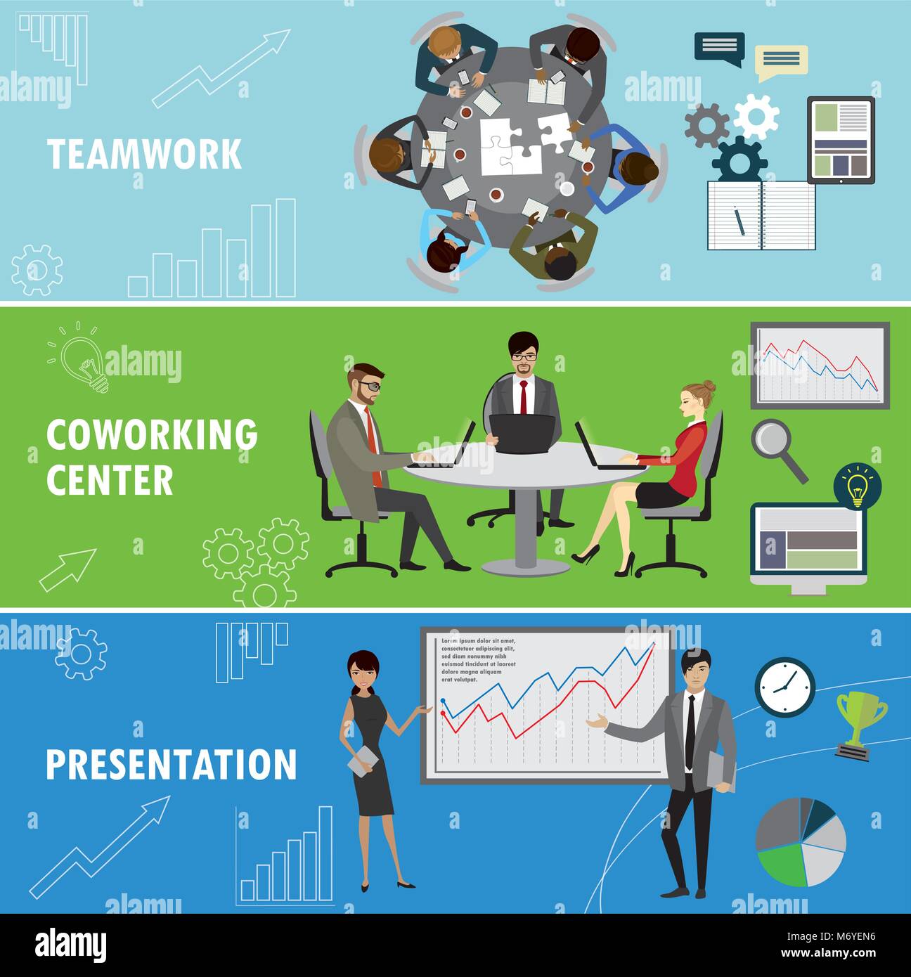 Coworking layout hi-res stock photography and images - Alamy