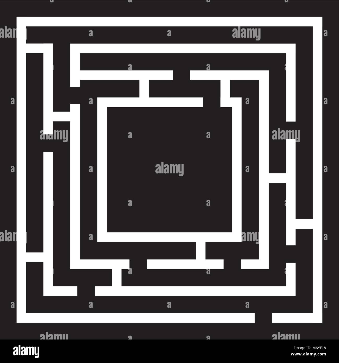 White labyrinth kids maze hi-res stock photography and images - Alamy