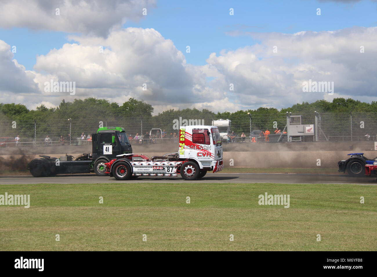 Truck Racing At Donington Park Circuit July 2015 Stock Photo - Alamy