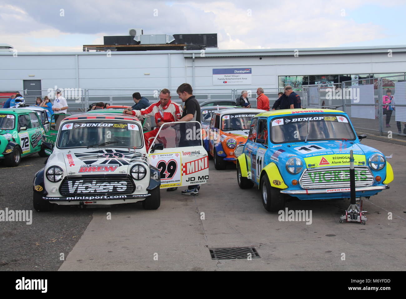 Mini Miglia Racing At Donington Park Circuit July 2015 Stock Photo - Alamy