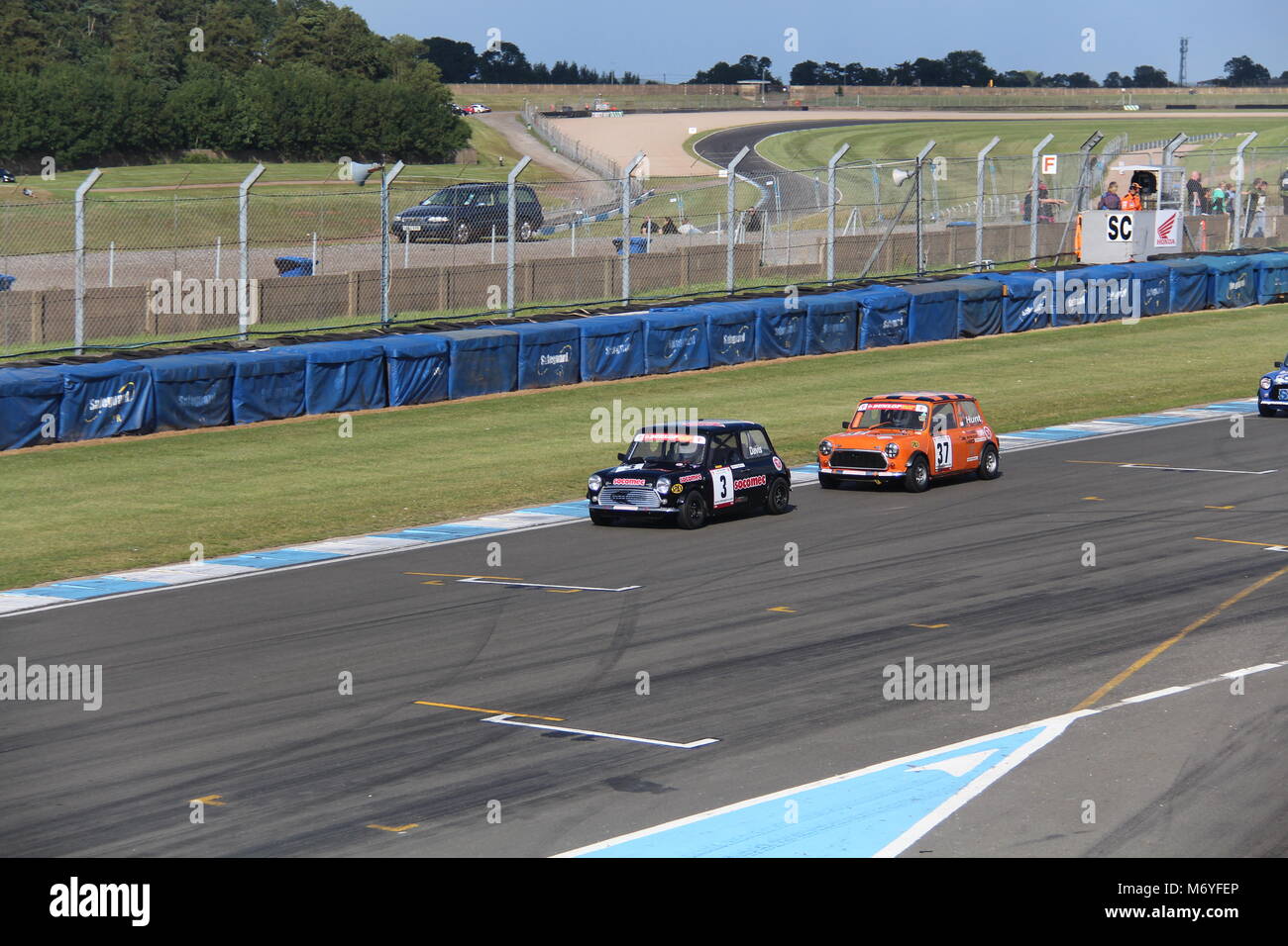 Mini 7 Racing At Donington Park Circuit July 2015 Stock Photo - Alamy