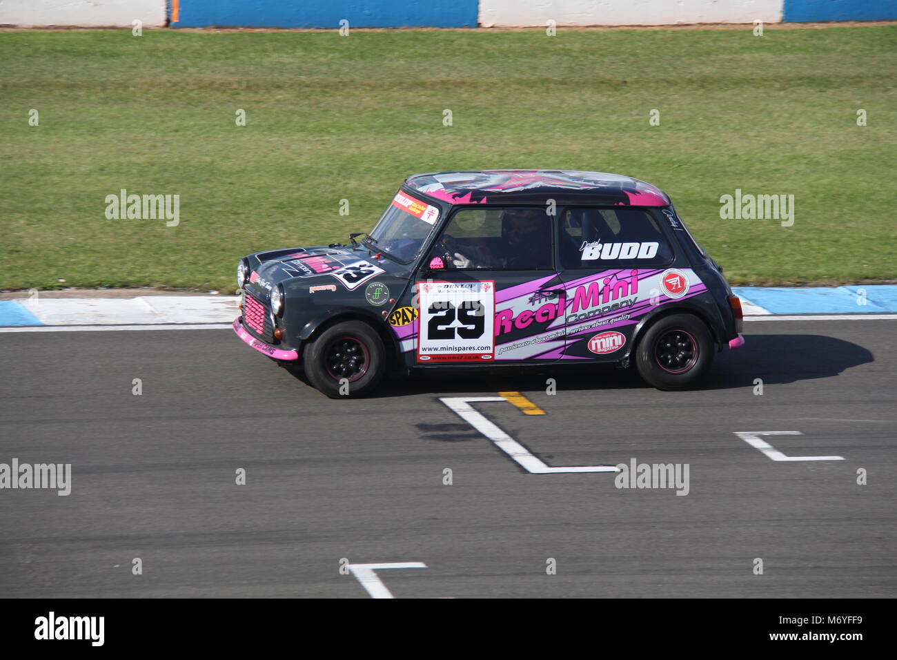 Mini 7 Racing At Donington Park Circuit July 2015 Stock Photo - Alamy