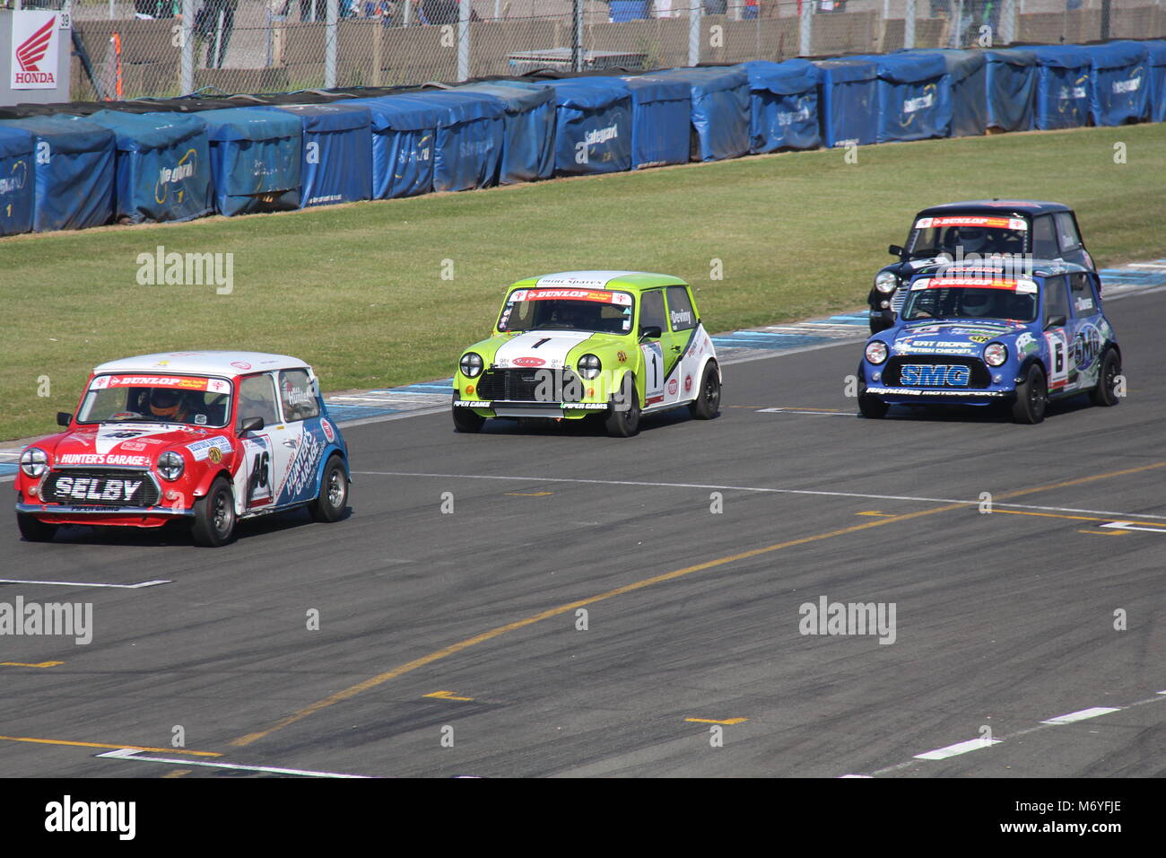 Mini 7 Racing At Donington Park Circuit July 2015 Stock Photo - Alamy