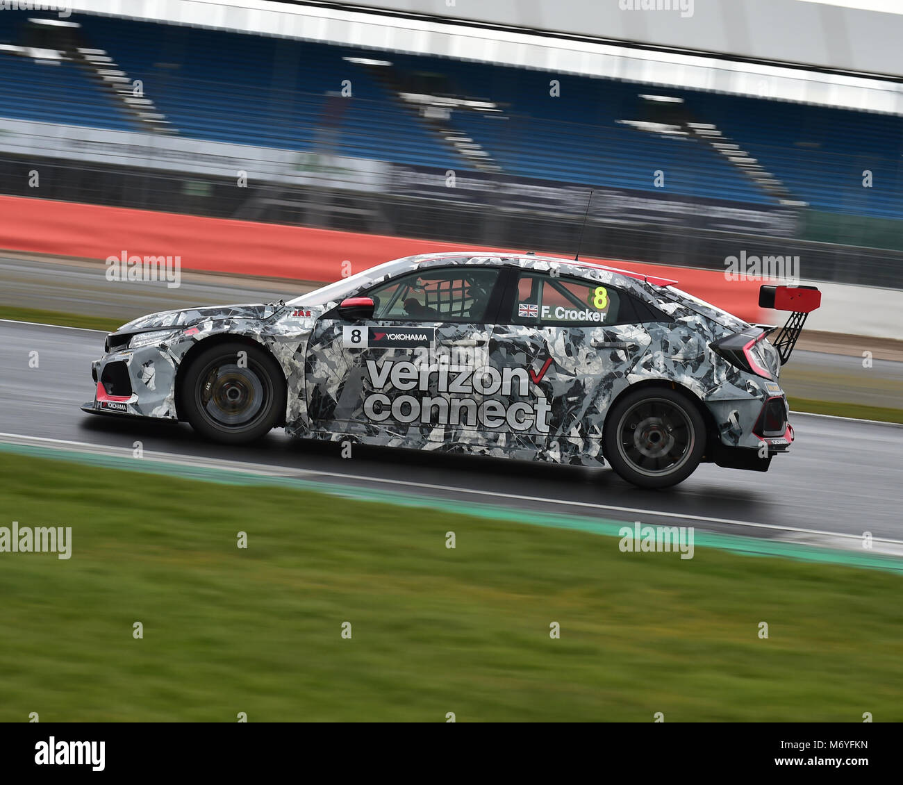 Finlay Crocker, Honda Civic TCR, TCR UK, Test day, Silverstone, Tuesday ...