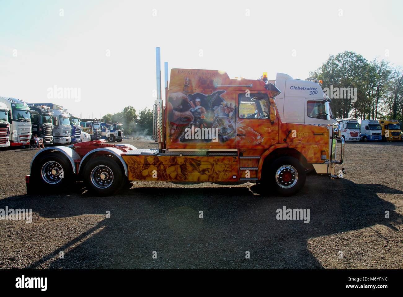 Custom Painted Lorries Stock Photo - Alamy