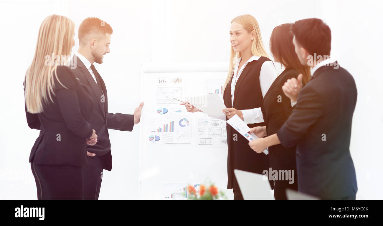 Business people at presentation in office Stock Photo - Alamy
