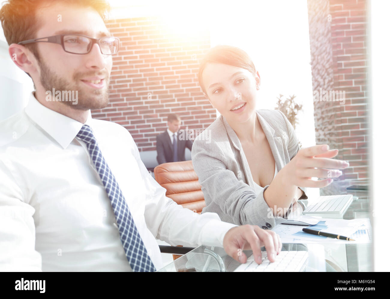 Professional employees during working hi-res stock photography and ...