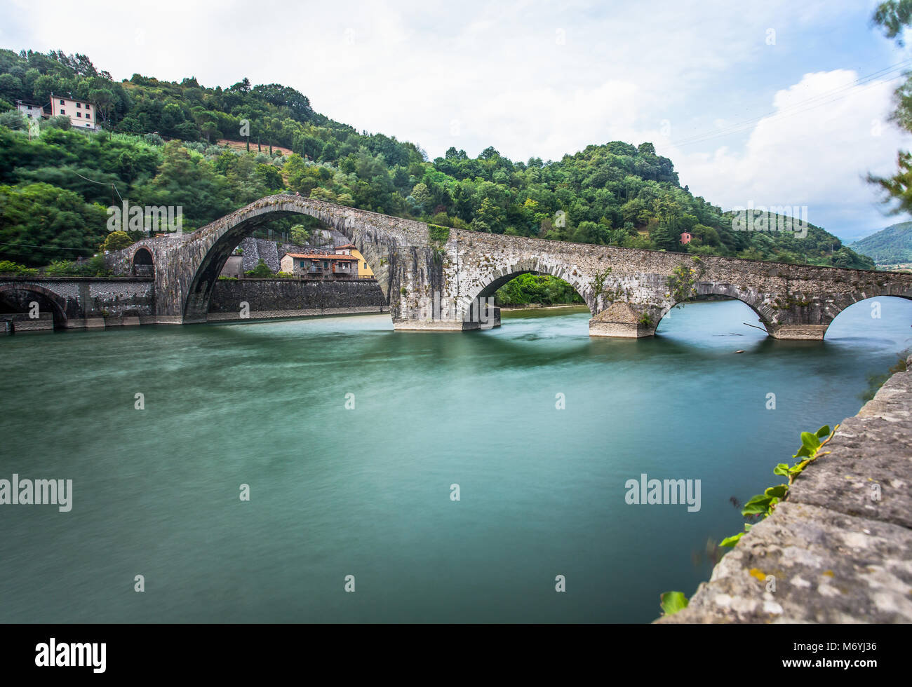 Ponte della Maddalena, Borgo a Mezzano, Lucca, Italy, important ...
