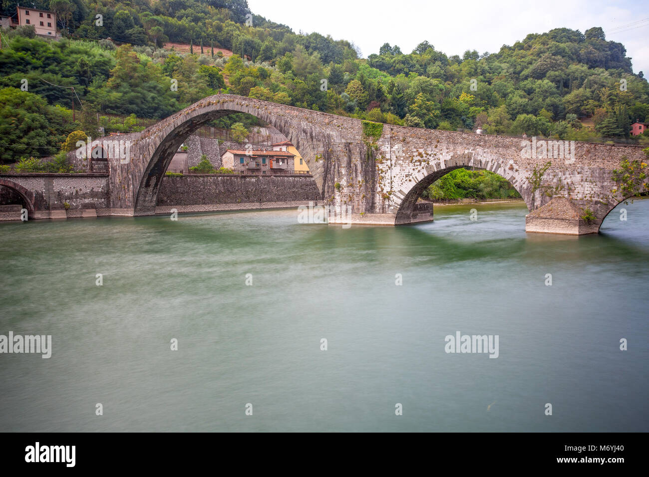 Maddalena Bridge, ( Ponte della Maddalena), Borgo a Mozzano, Lucca ...