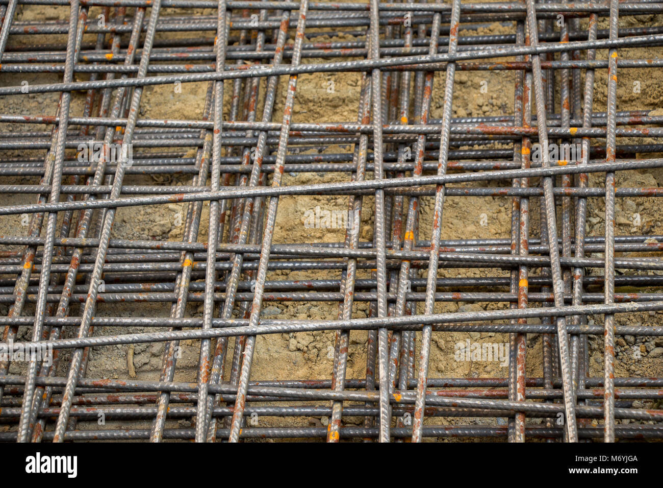 Iron bars reinforcement concrete bars for construction Stock Photo - Alamy