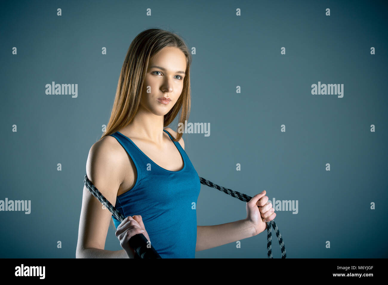 fitness, sport, training, people and lifestyle concept - portrait of ...
