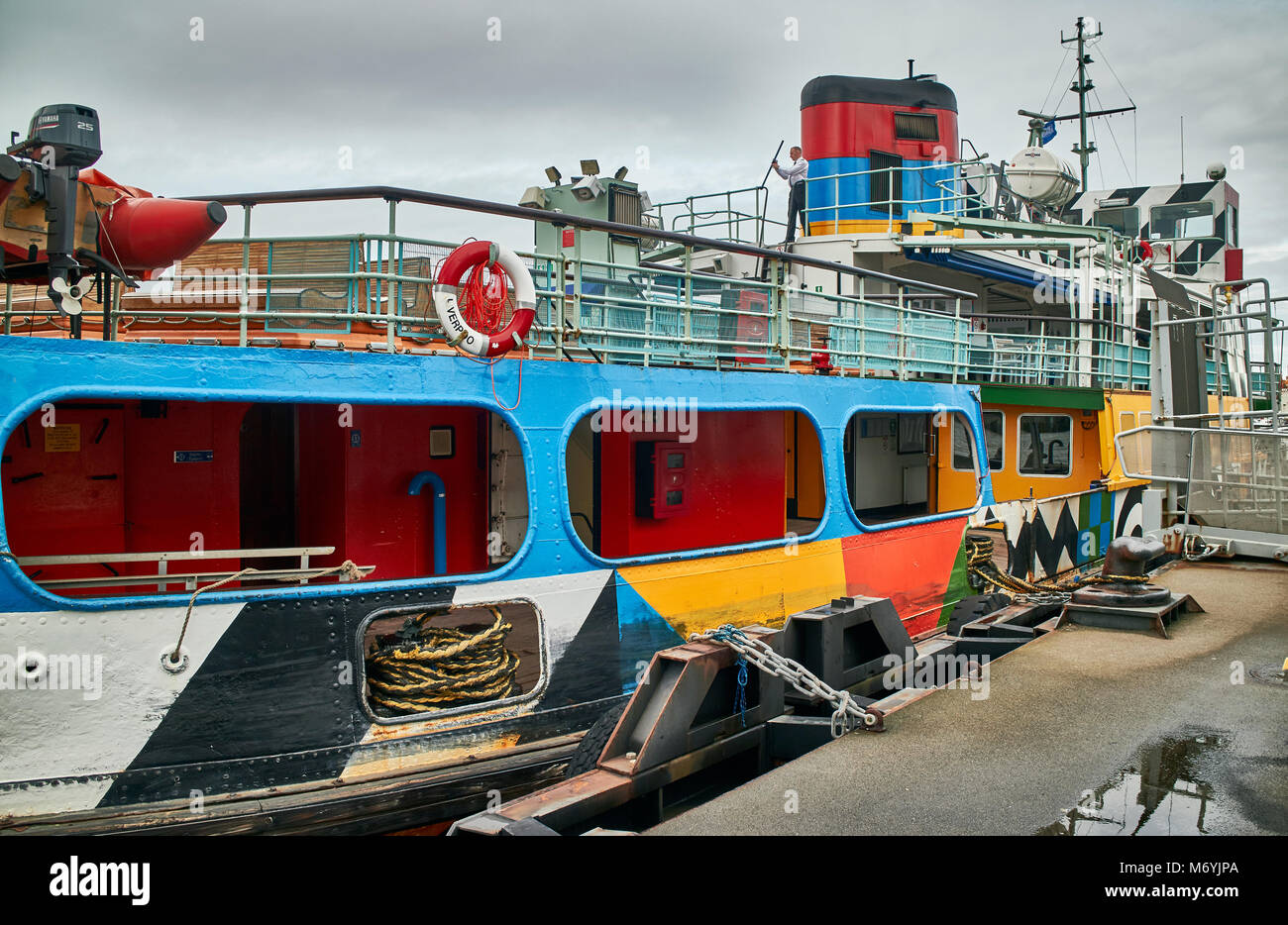 England, Merseyside, Liverpool city, ferry boat Stock Photo - Alamy