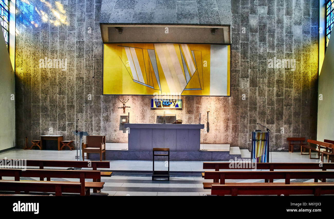 England, Merseyside, Liverpool city,The altar of the Metropolitan ...