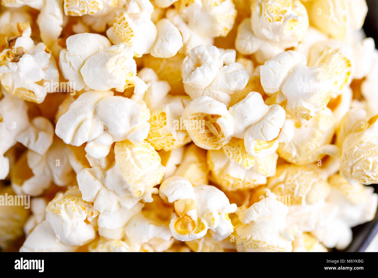 Fresh appetizing popcorn close-up. View from above Stock Photo - Alamy