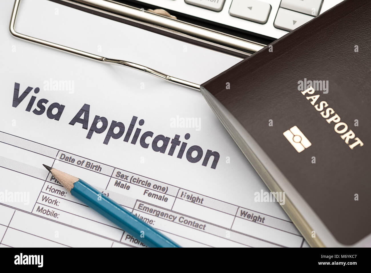 Visa application form to travel Immigration a document Money for ...