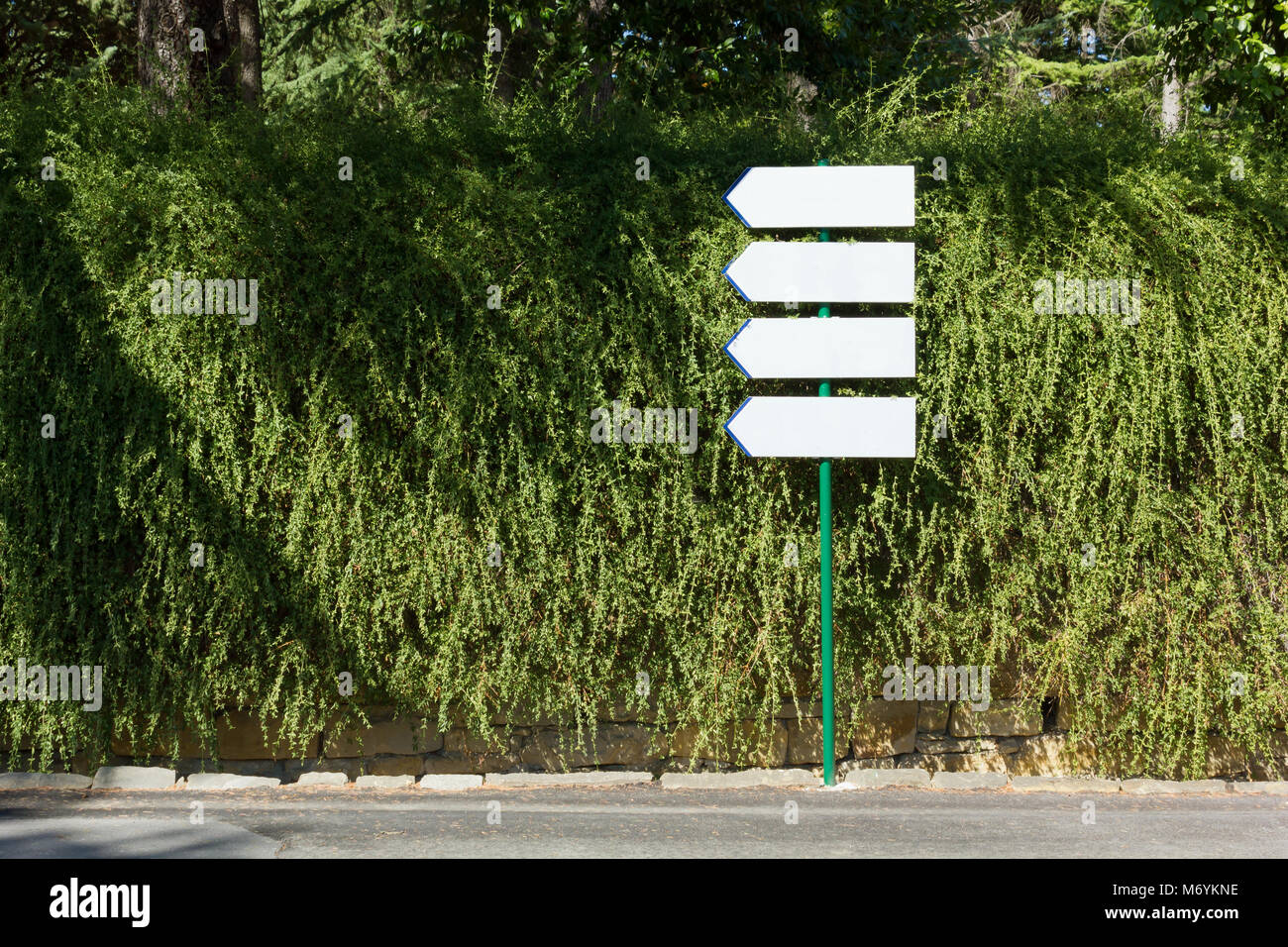 Empty direction signs hi-res stock photography and images - Alamy