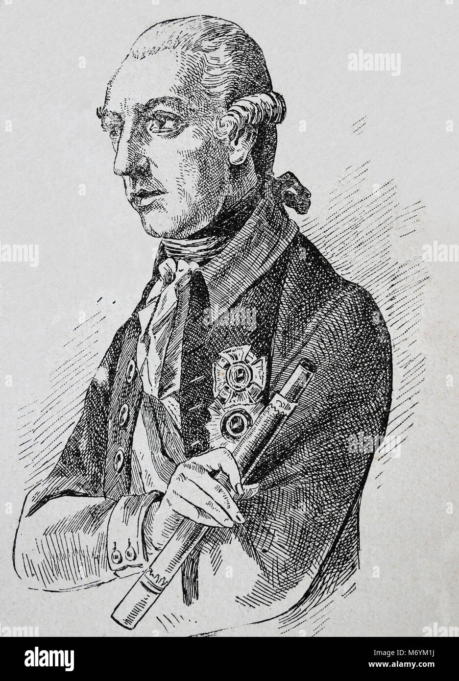 Joseph II (1741-1790). Holy Roman Emperor from 1764-1790. Portrait ...