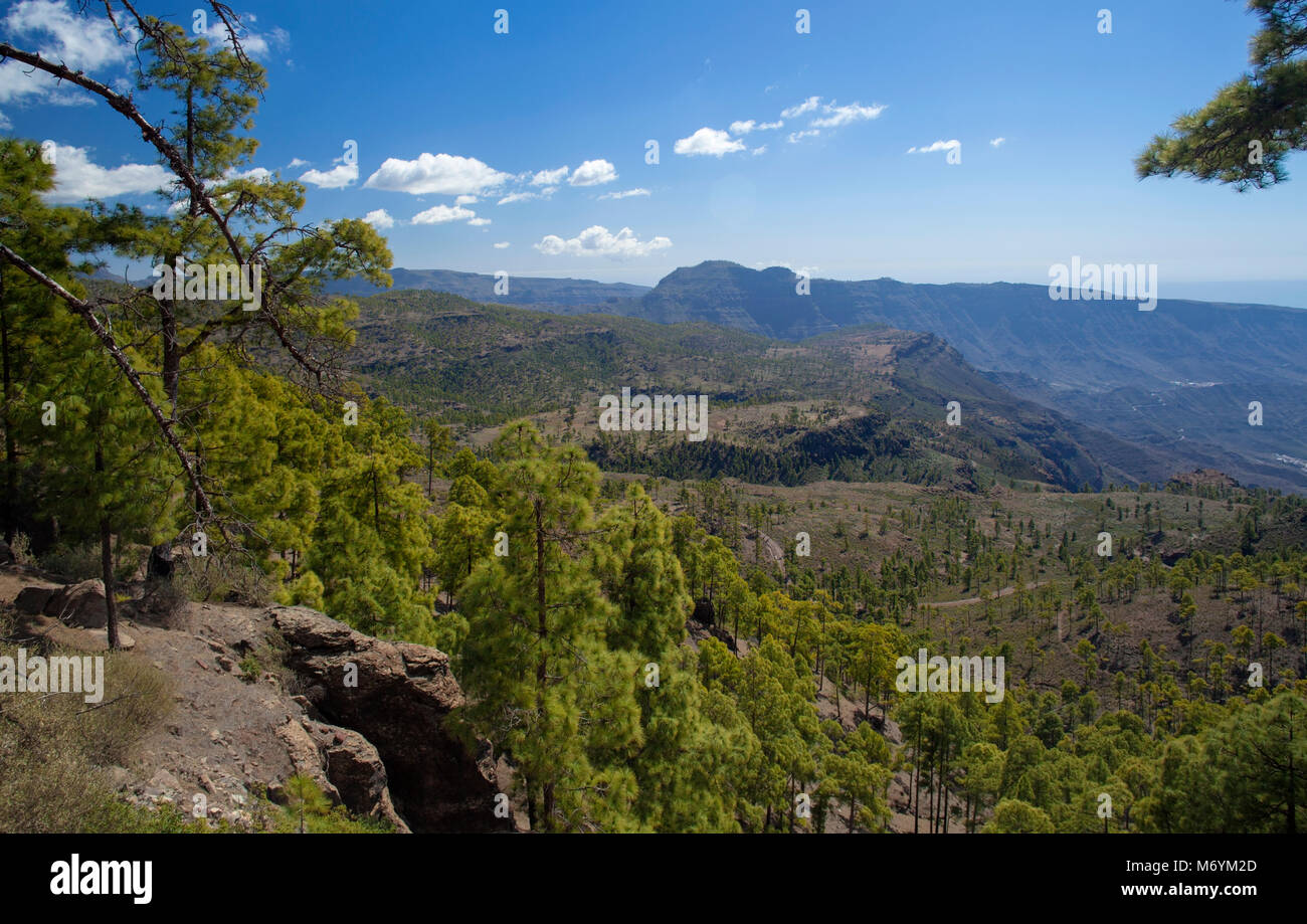 West of Gran Canaria, February 2018, integral Nature Reserve Inagua ...