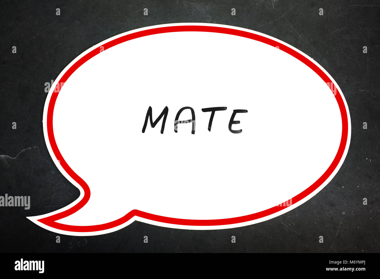 Mate word bubble hi-res stock photography and images - Alamy