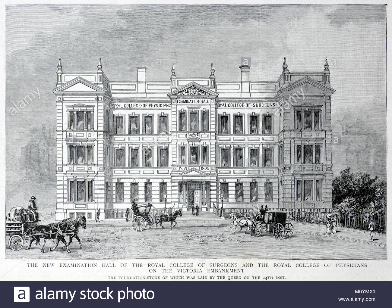 The new Examination Hall of the Royal College of Surgeons and the Royal ...