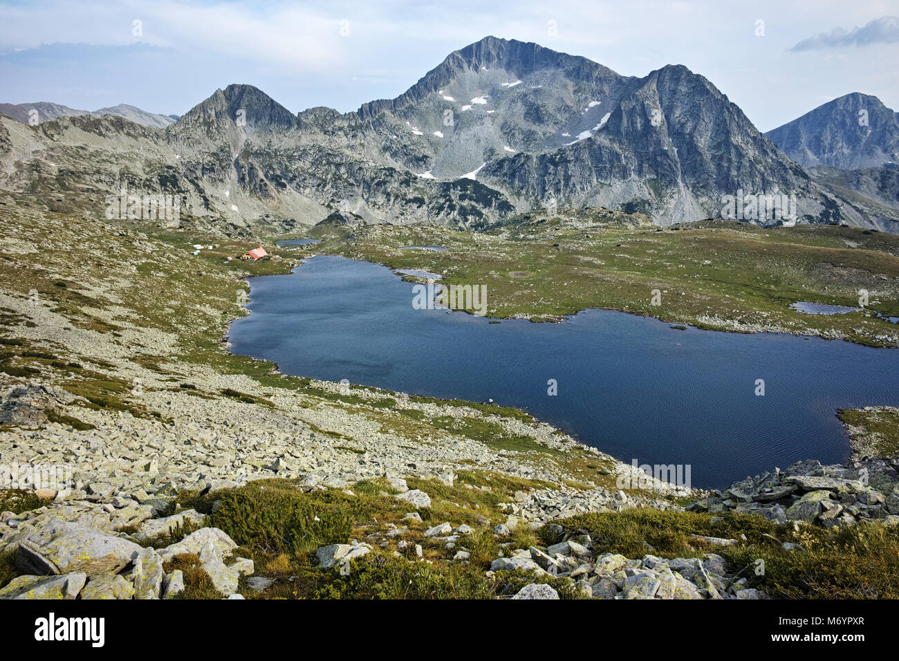 Amazing Sunset at Kamenitsa Peak And Tevno lake, Pirin Mountain ...
