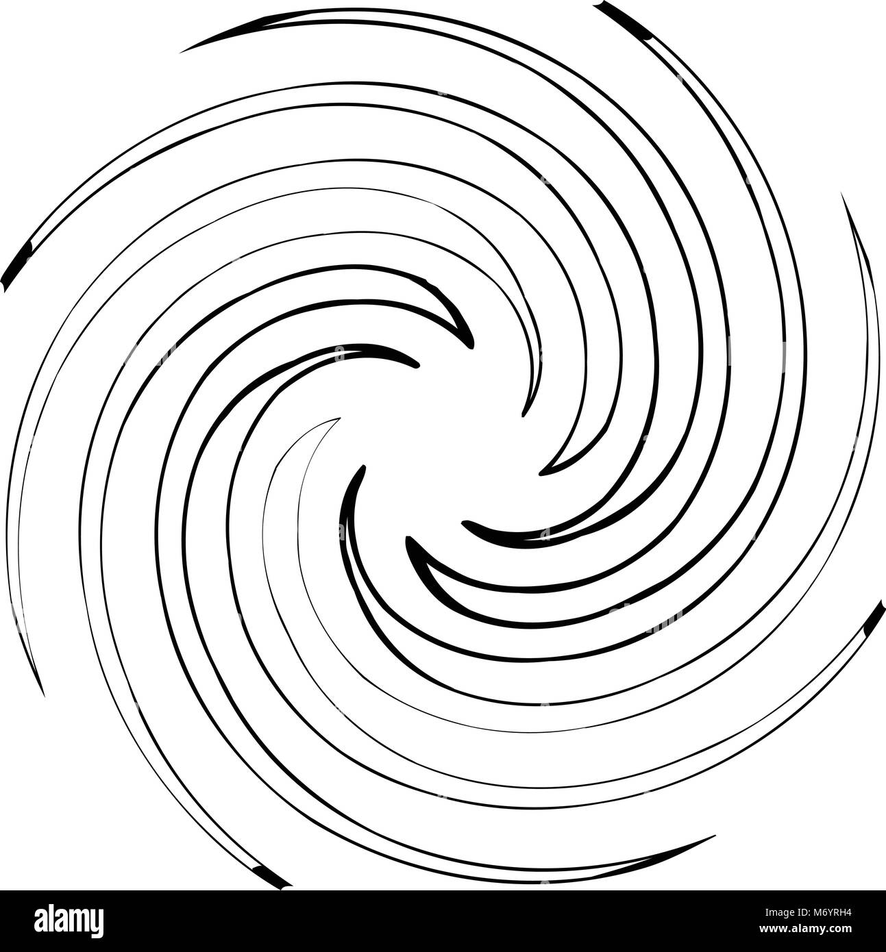 Geometric radial element. Abstract concentric, radial geometric motif ...