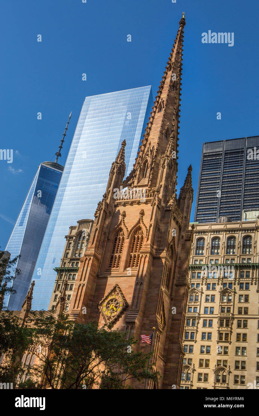 Old and modern architecture in Manhattan, New York City Stock Photo - Alamy