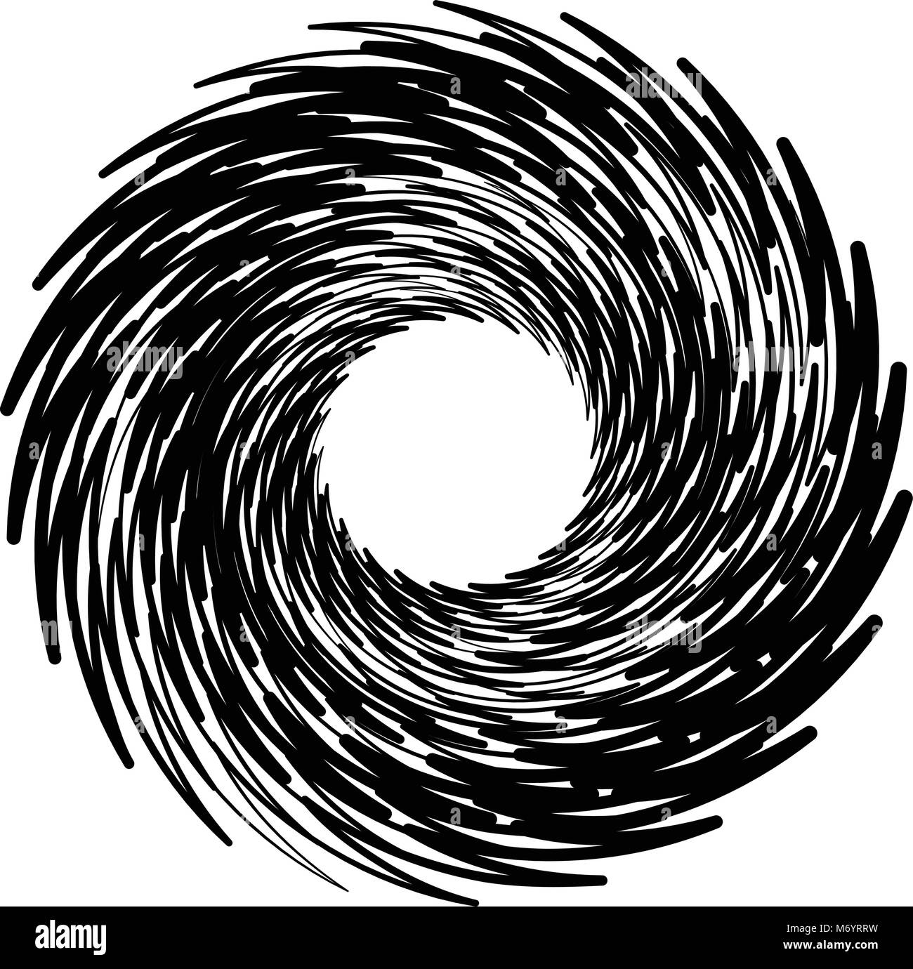 Geometric radial element. Abstract concentric, radial geometric motif ...