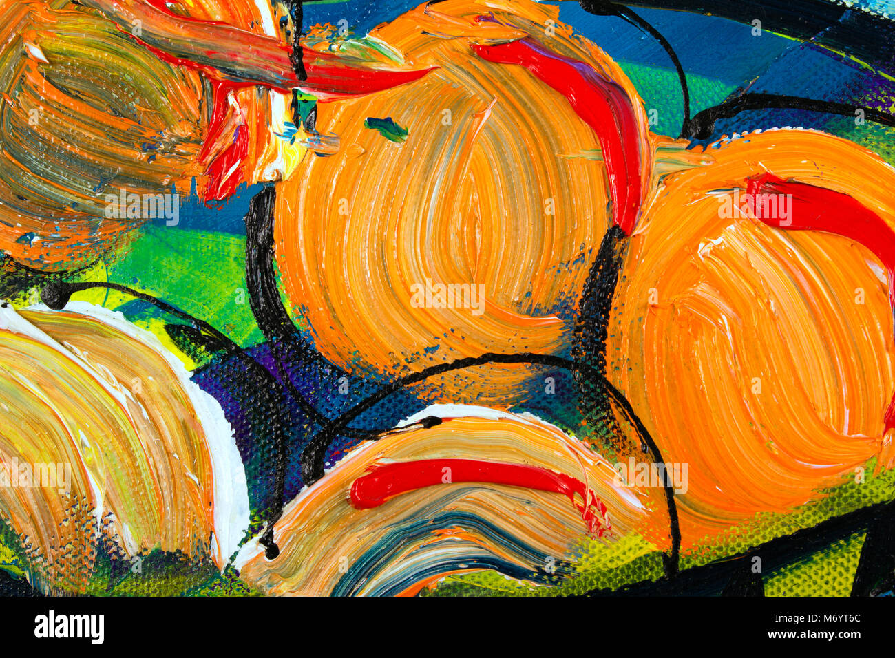 Oil painting detail close up hi-res stock photography and images - Alamy